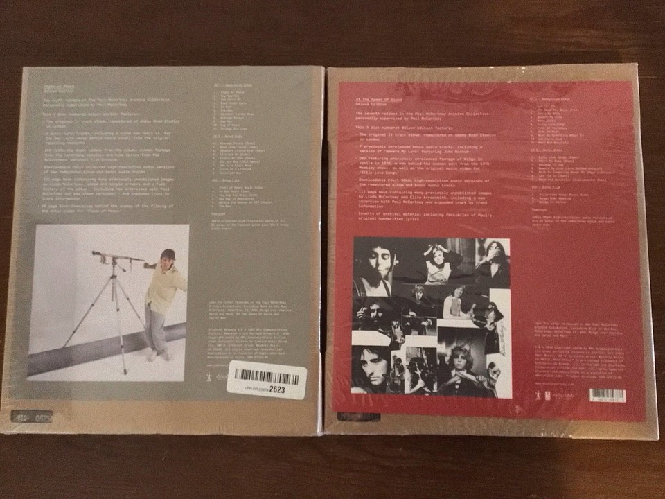 Lot Of 2 Paul McCartney Box Sets pipes Of Peace & Wings At The Speed Of ...