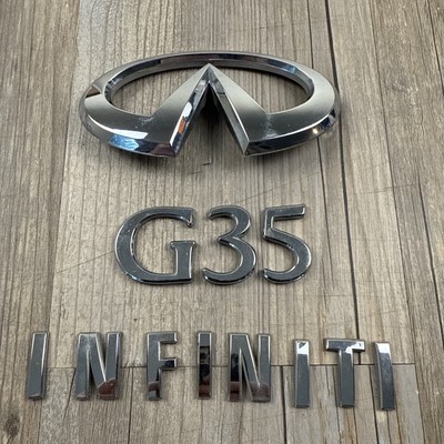 07 08 2007 2008 INFINITI G35 SEDAN REAR TRUNK EMBLEM LOGO BADGE SIGN ...