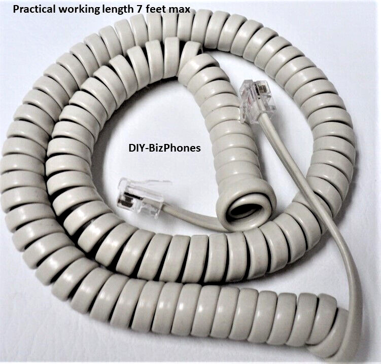 10-Pack Lot Misty Cream 12Ft Avaya Phone Handset Cord Spirit AT&T ...