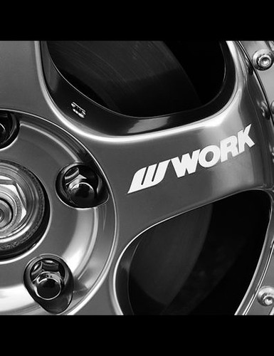 4 Pics WORK only JDM WHEELS decal vinyl Sticker | eBay