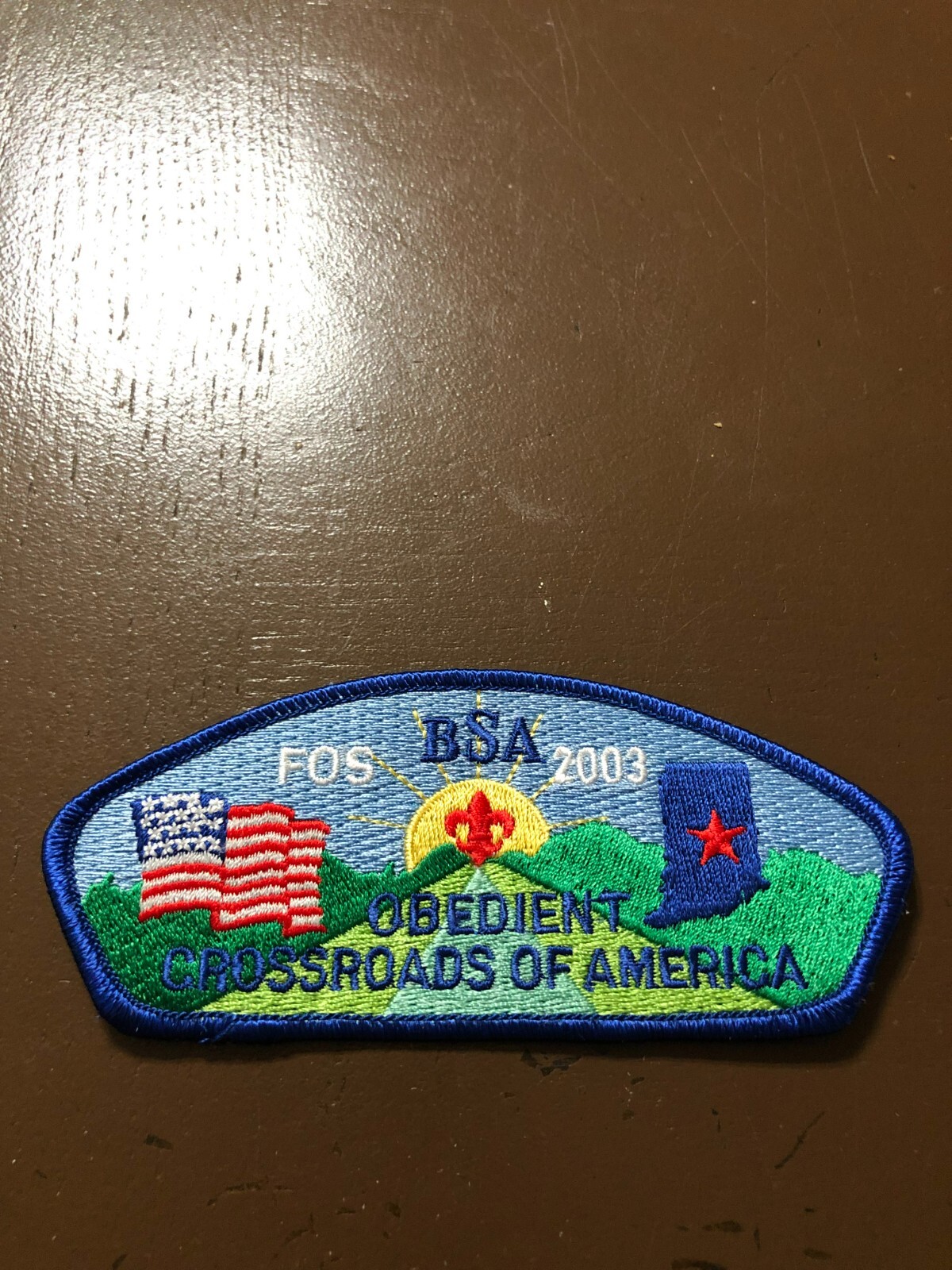 BSA CROSSROADS OF AMERICA COUNCIL SA-49 2003 FOS SHOULDER PATCH | eBay