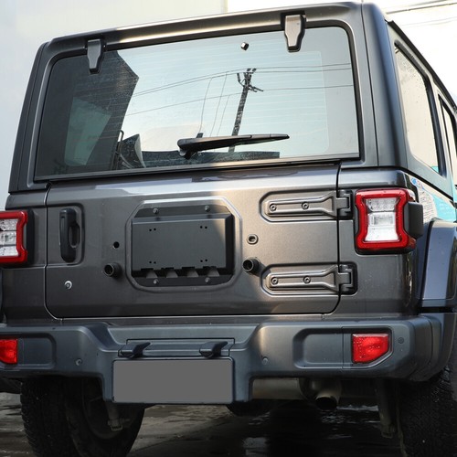 Tailgate Vent Cover License Plate Base Bracket For Jeep Wrangler JK JKU ...