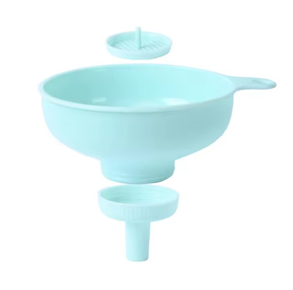 Wide Mouth Kitchen Funnel 3 in 1 Spout Strainer Jar Filler Canning ...