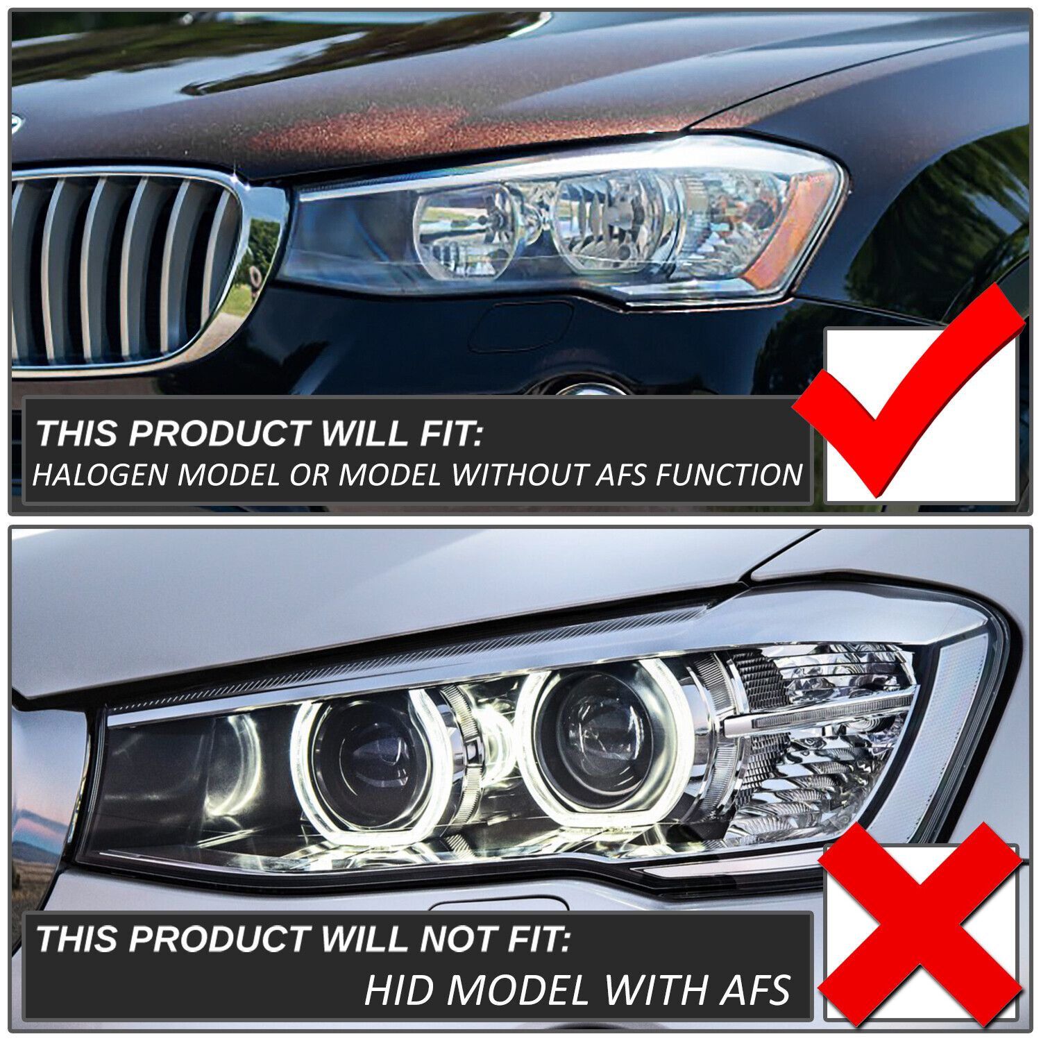 [Sequential Signal Start up LED DRL] For 15-18 BMW X3 X4 F25 Projector ...