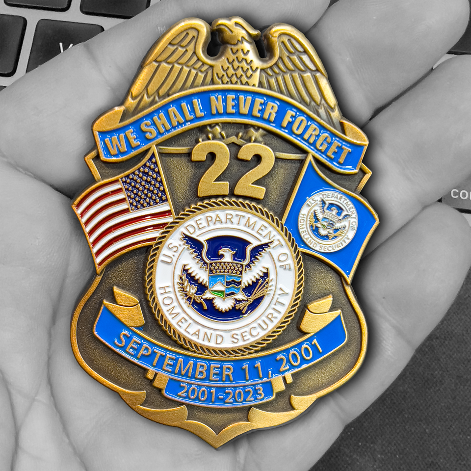 BL3-021 CBP BPA FAM HSI FEMA FPS Officer Agent September 11th 9/11 ...