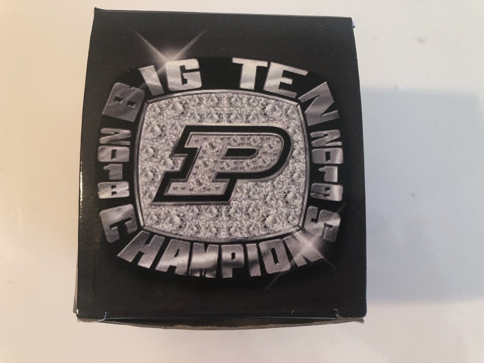 Purdue Boilermakers, Men’s Basketball BIG 10 Championship Ring, Replica ...