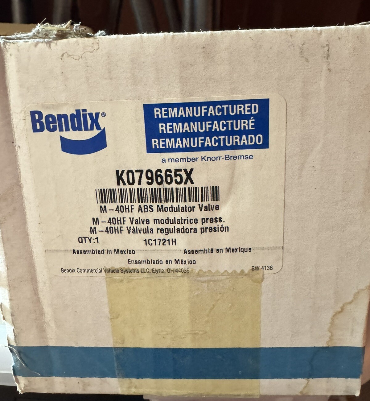Bendix K079665X ABS Modulator Valve OEM | Aftermarket Warranty