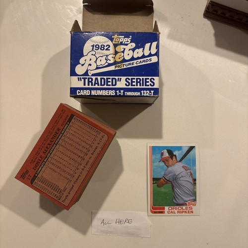 1982 Topps Traded Baseball Complete Factory Set - Cal Ripken Jr RC ...