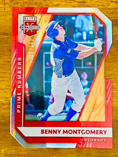 2021 PANINI ELITE EXTRA EDITION BENNY MONTGOMERY PRIME NUMBERS 126/193 ...