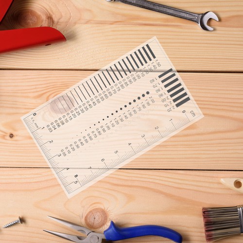 Badge Gauge Transparent Ruler Flaw Detection Chart Defects Measuring ...