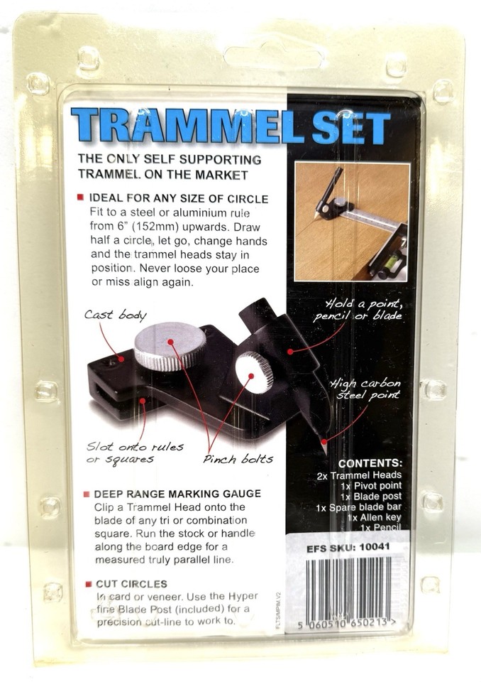 M-Power Complete Flat Lying Trammel Set w/ Pencil And Blade Kit New ...