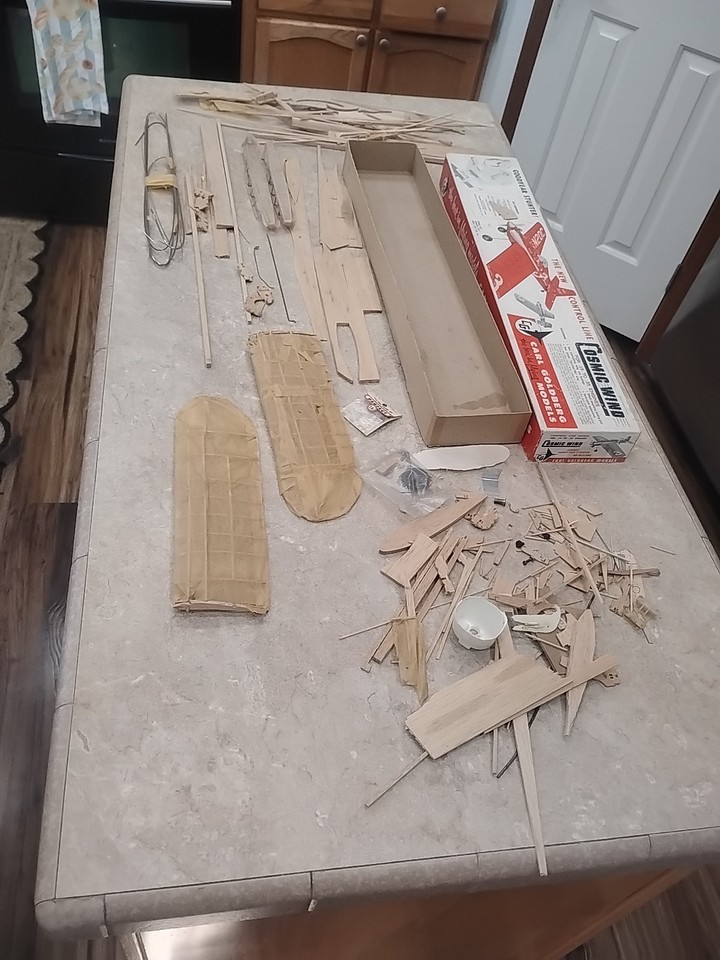 Carl Goldberg Goodyear Stunter Control Line Cosmic Wind Partial ...