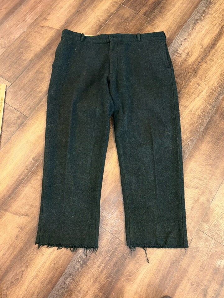 Vintage Johnson Woolen Mills Wool Pants Mens 42x30 Spruce Green USA ...