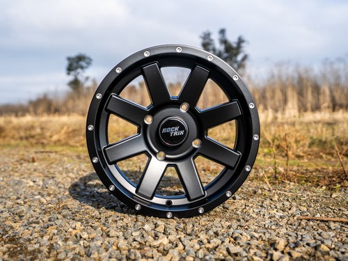 4pcs 15" RockTrix RT106 ATV UTV Wheel Rim 15x7 et10 4+3 Offset 4x110 4/ ...