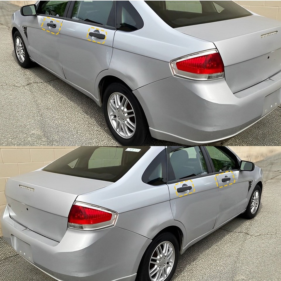 Front Rear Left + Right Exterior Chrome Door Handle Fit For 2008-2011 ...