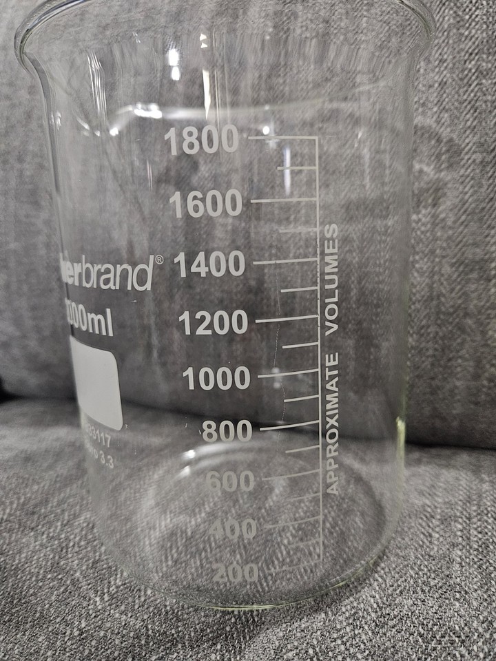 SCIENCE LAB GLASSWARE FISHERBRAND 2000ml BEAKER | eBay UK