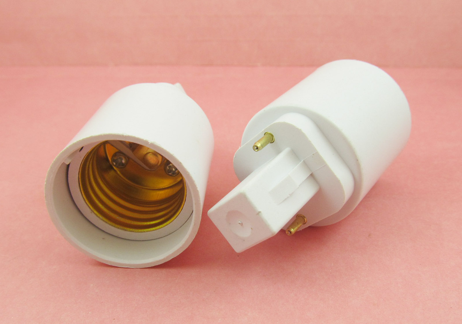 G24 to E27 Socket Base LED Halogen CFL Light Bulb Lamp Adapter ...