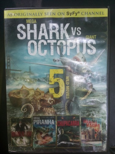 Mega Shark VS Giant Octopus DVD 5 Movies Miami Magma Piranha Chupacabra ...