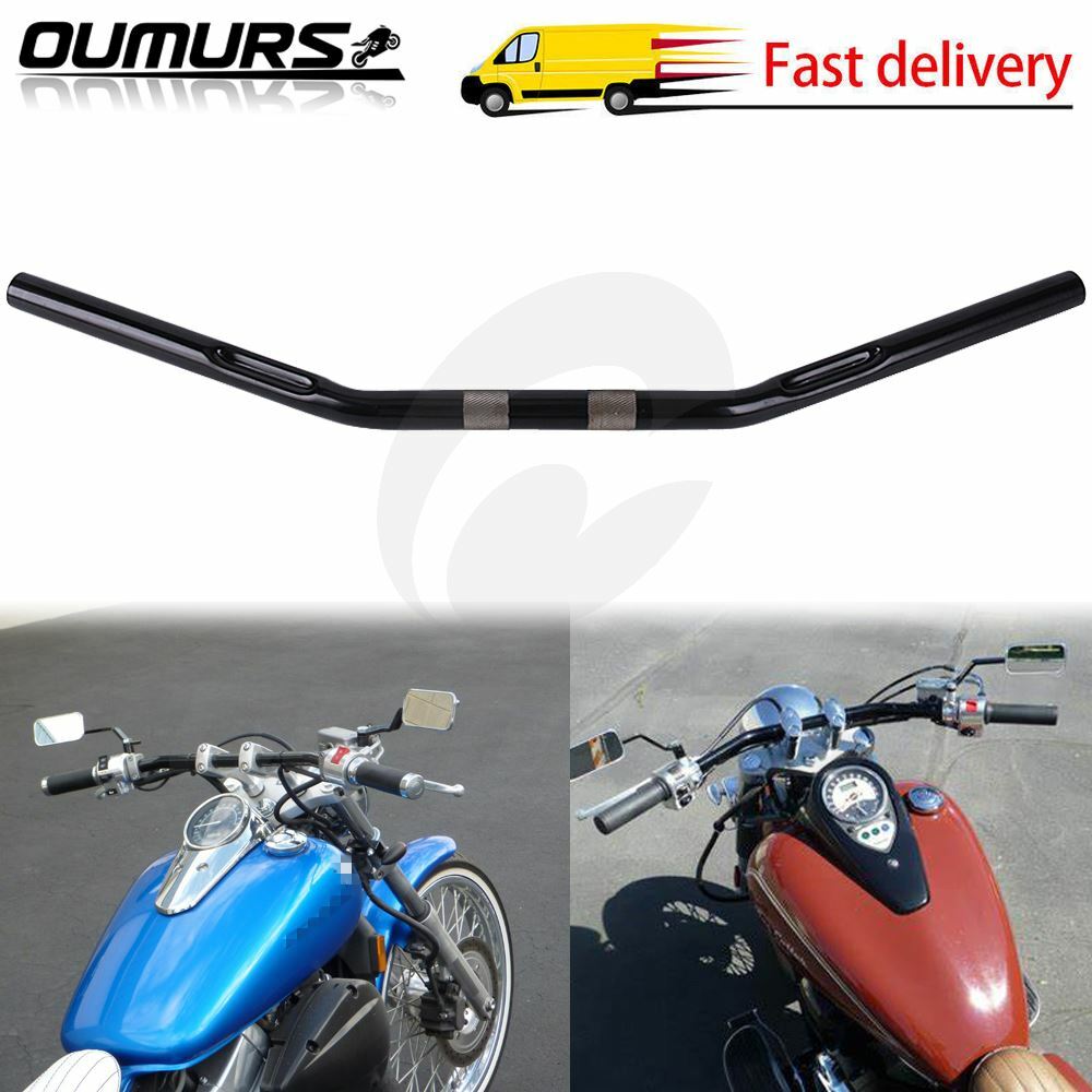 Custom 1"/25mm Motorcycle Drag Bars Handlebars For Harley Honda Chopper ...