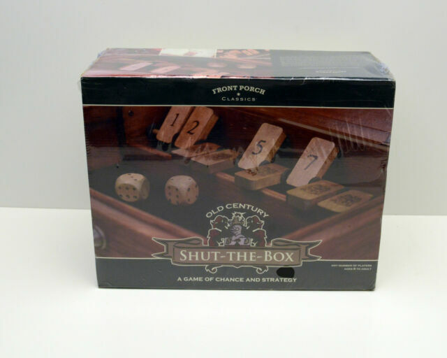 Front Porch Classics Shut-the-box Old Century Edition Board Game for ...