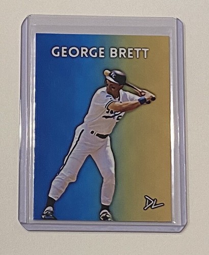 George Brett Limited Edition Artist Signed Kansas City Royals Card 3/10 ...
