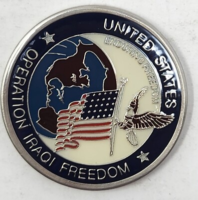 USAF Operation Iraqi Freedom 2003 Challenge Coin Enduring Freedom Navy ...