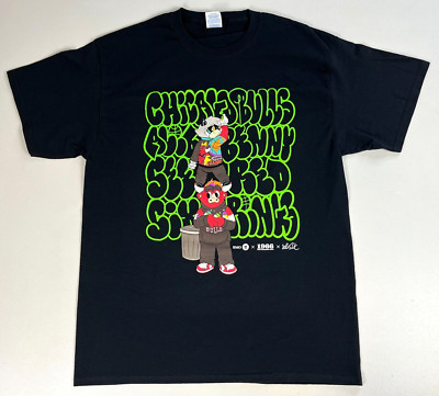 Chicago Bulls Ali Six T-Shirt Contemporary Street Art Graffiti Sz L | eBay