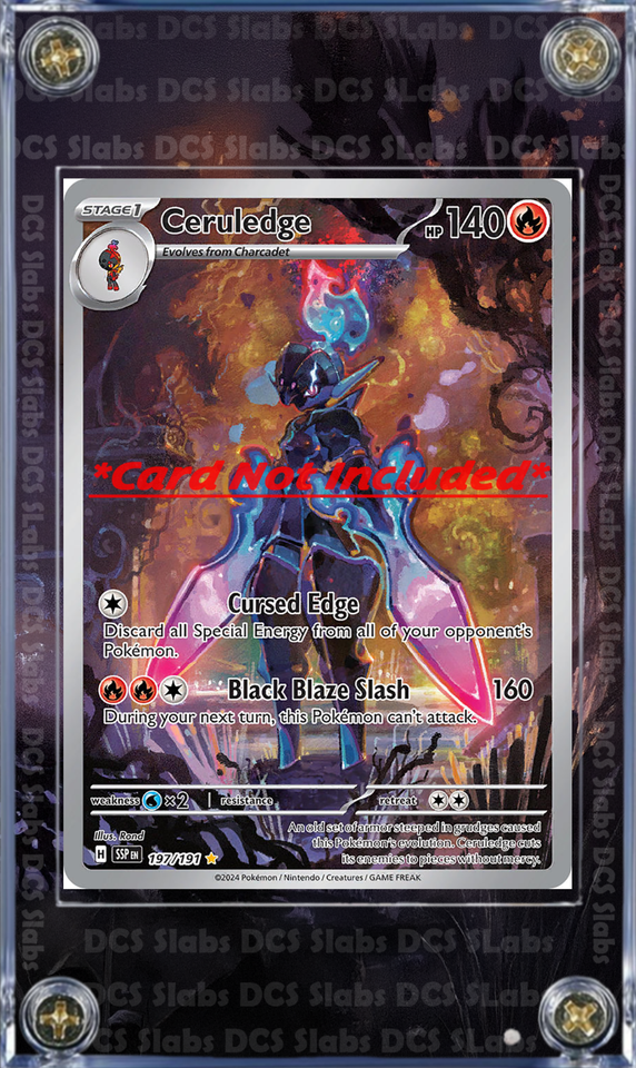 Pokemon Ceruledge 197/191 Surging Sparks Custom Display Case Slab | eBay