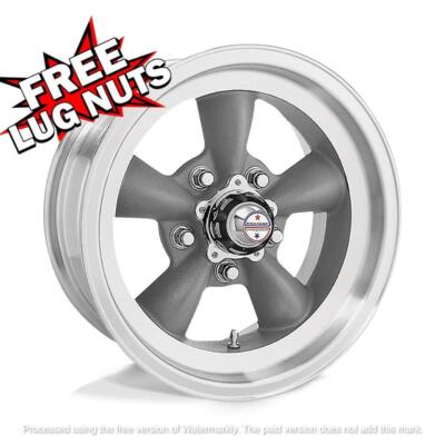 15 inch 15x7 American Racing VN105 TORQ THRUST D GRAY wheels rims 5x4 ...