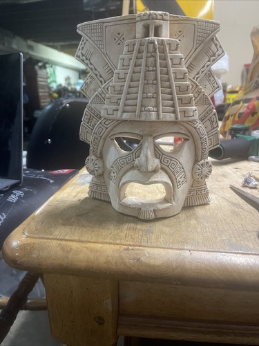 clay mayan worrior pyramid mask | eBay