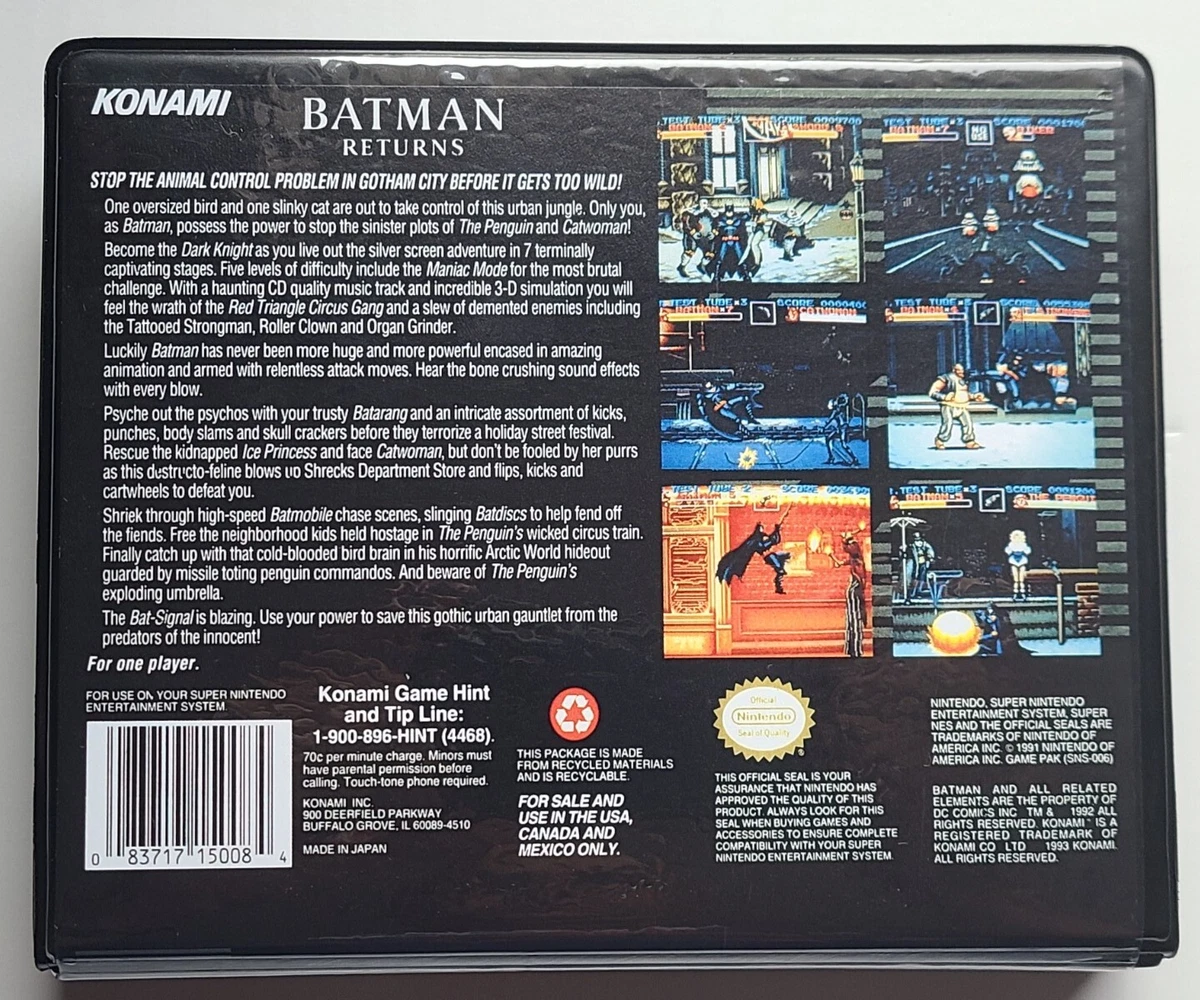Batman Snes Box