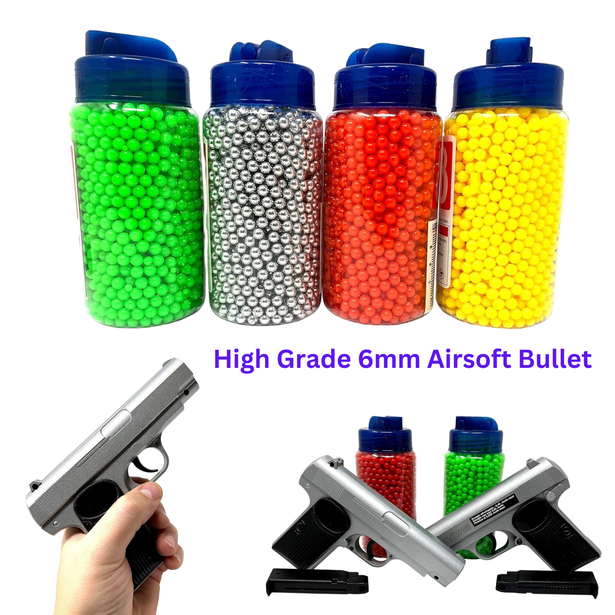 Airsoft Ammo 2000 Count 6mm Bb Bullets True Swords