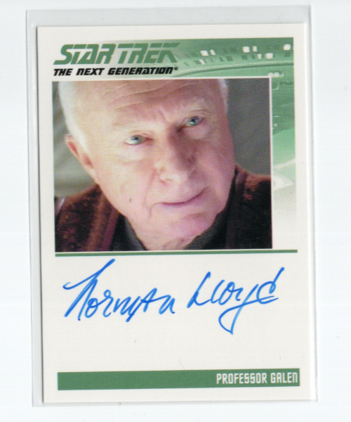 Star Trek TNG The Complete Series 1 Auto Norman Lloyd as Professor ...