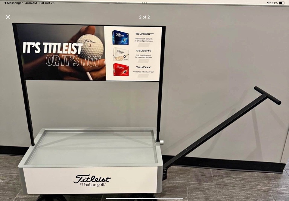 Titleist Golf Wagon Store Display | eBay