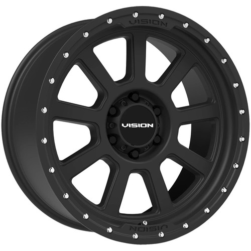 Vision 350 Ojos 20x9 6x5.5" +0mm Satin Black Wheel Rim 20" Inch ...