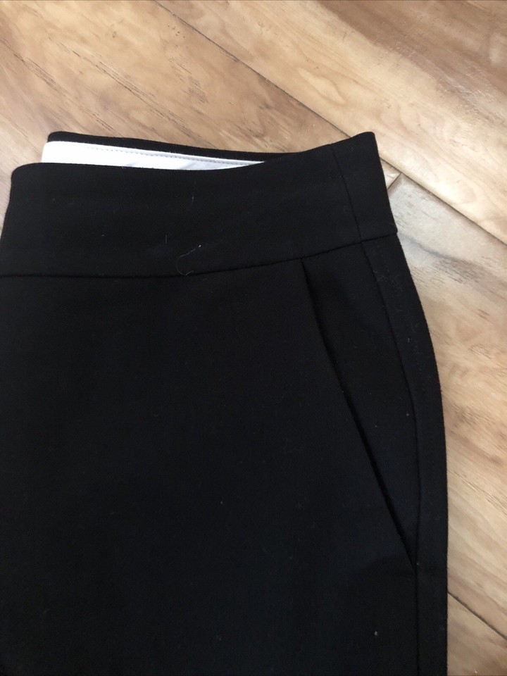 Loft Women's Dress Pants Julie Skinny Size 4 Black Twill Stretch ...