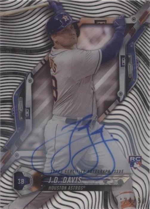 2018 Topps High Tek - J.D. Davis #HT-JDA Pattern 1 Waves/Diagonals ...