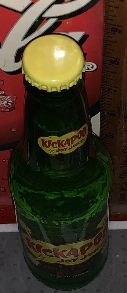 KICKAPOO JOY JUICE GET THAT KICK 12 OUNCE GLASS BOTTLE | eBay