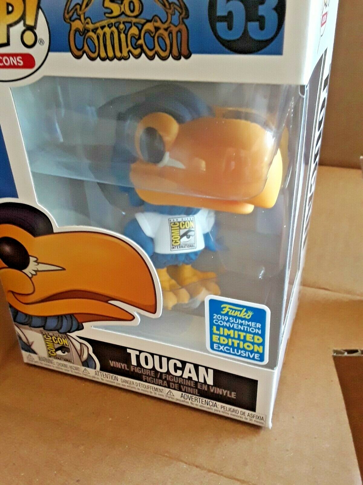 2019 San Diego Comic Con Mascot TOUCAN Shared Exclusive Bundle Limited ...