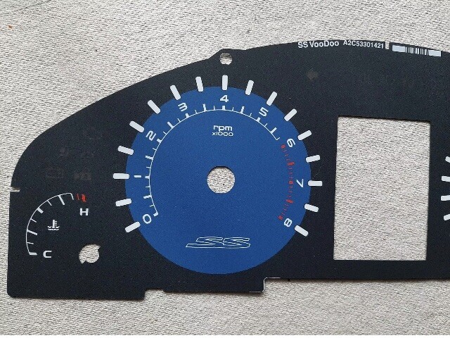 NOS Holden VE SS Commodore Voodoo Blue Dial Face Cool Mod For Pontiac ...