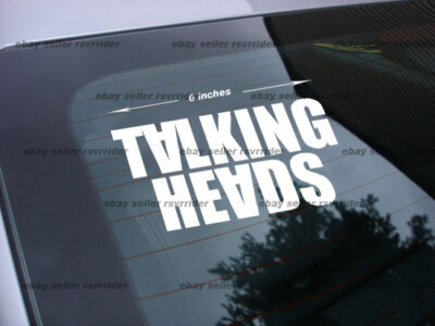 talking heads rock band decal sticker | eBay