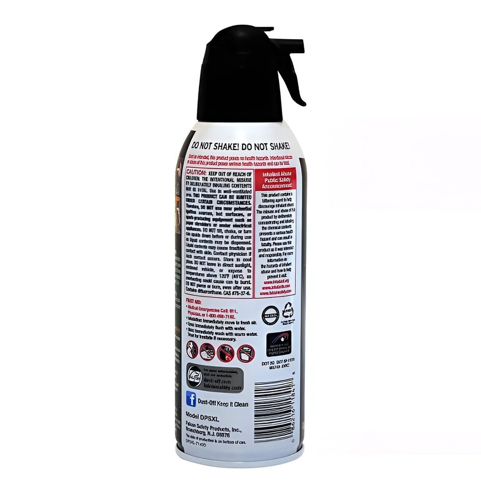 Falcon Dust Off 10 oz Electronic Compressed Gas Duster Air Duster ...