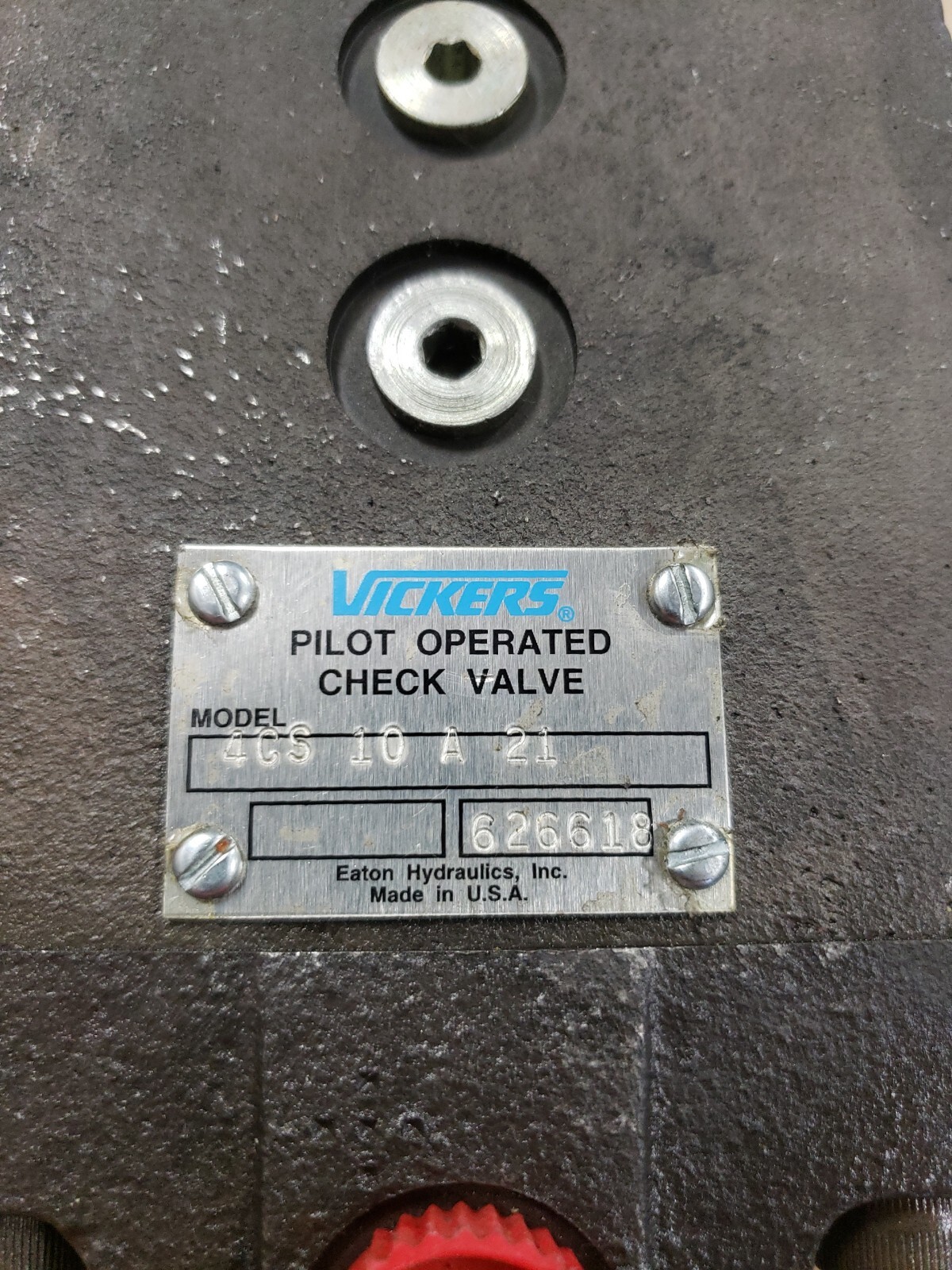 VICKERS PILOT OPERATED CHECK VALVE 4CS10A21 4CS 10 A 21 | eBay