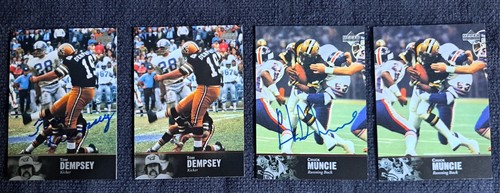 2 1997 UD LEGENDS Signed Autograph Lot Tom Dempsey & Chuck Muncie ...
