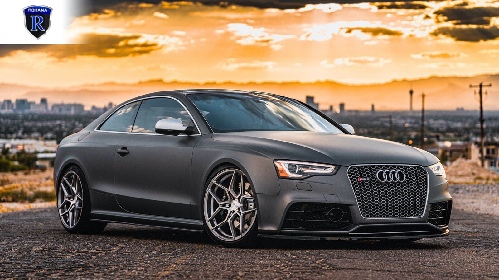 20” ROHANA RFX11 BRUSHED TITANIUM WHEELS FOR AUDI A5 S5 A7 S7 20X10 ET ...