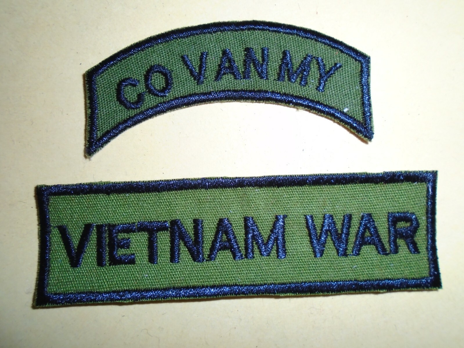 Set Of 2 Vietnam War Subdued Patches: CO VAN MY (US Advisor) + VIETNAM ...