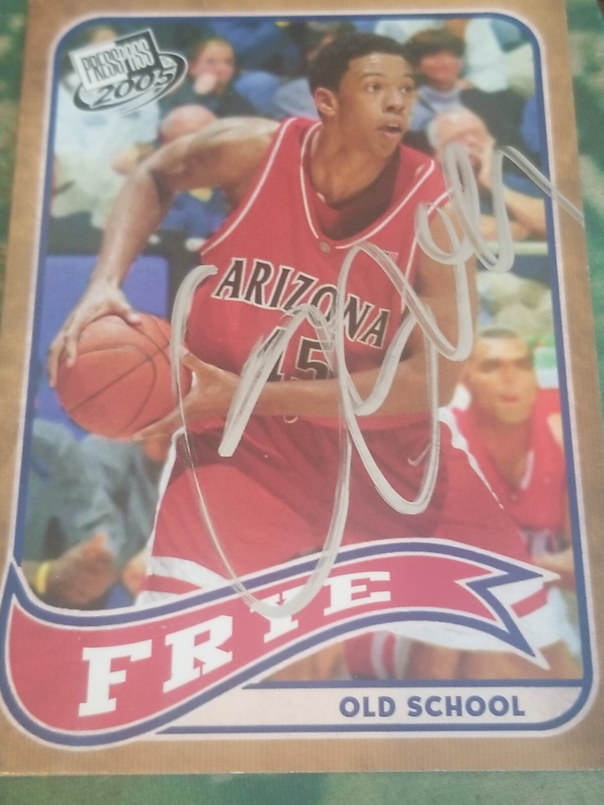 Channing Frye signed card autographed rookie rc college Arizona ...