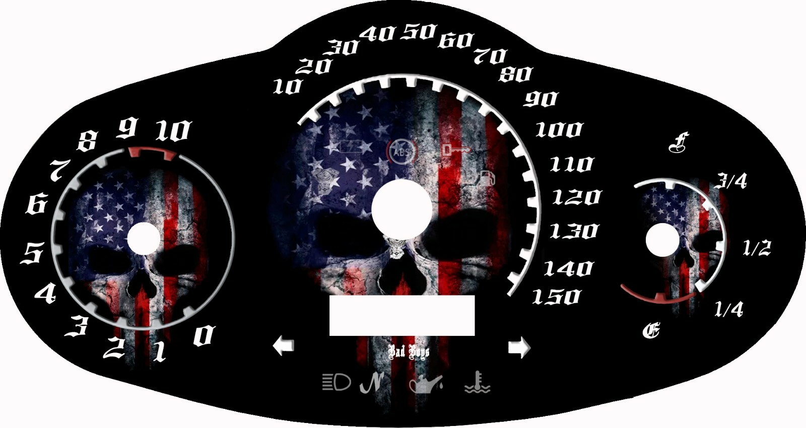 Harley Davidson V Rod VRSCF Speedo Faceplate 2009-2018 American Skull ...