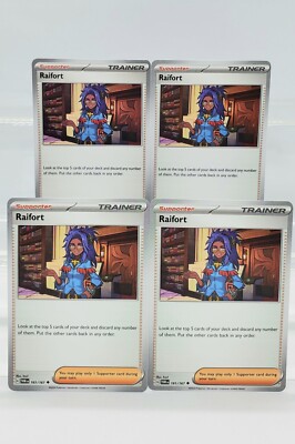 Pokemon TCG Raifort 161/167 Twilight Masquerade Uncommon 4 Cards ...
