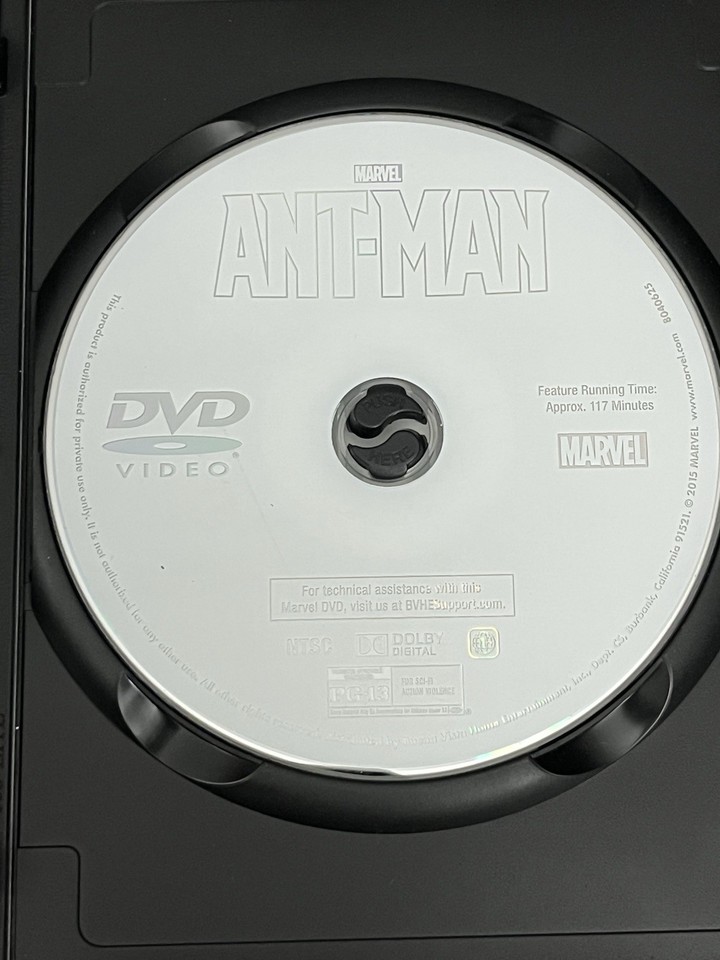 Ant-Man Marvel DVD (Paul Rudd, Evangeline Lilly, Michael Douglas ...